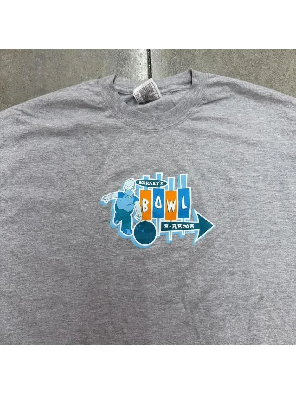 American Vintage | Shirts | Vintage Barneys Bowl A Rama The Simpsons ...